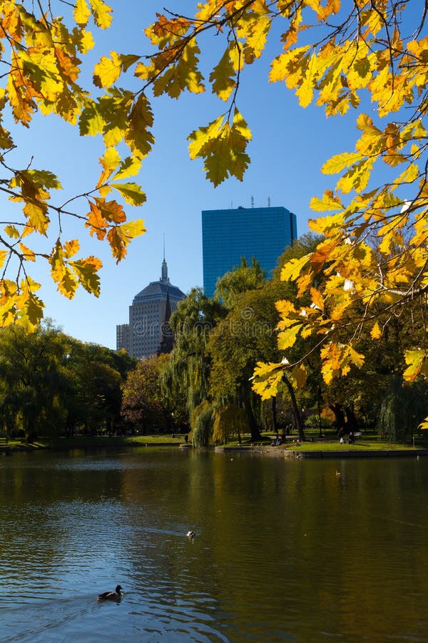 Rainy Fall Days in Boston Massachusetts Stock Image - Image of nature ...
