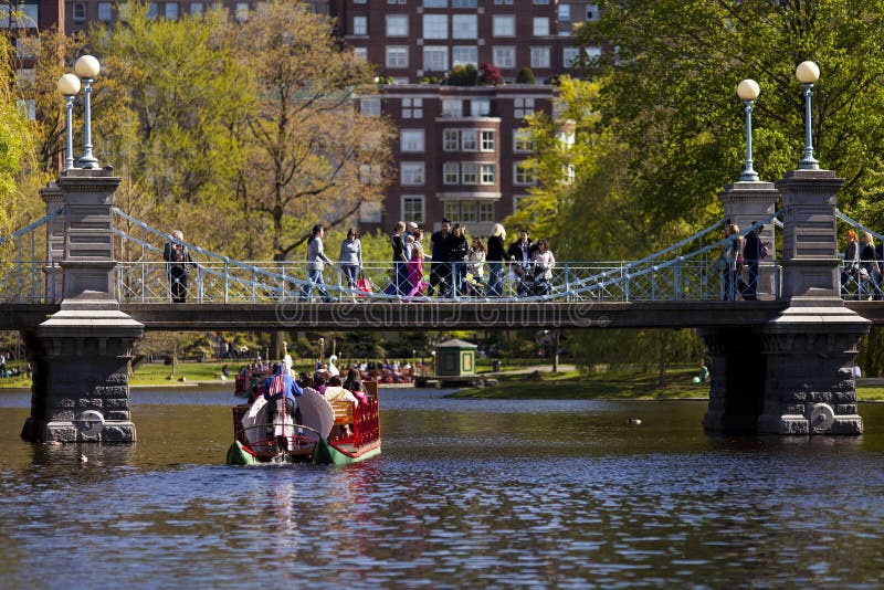 Boston Public Garden in the Spring Editorial Photography - Image of ...