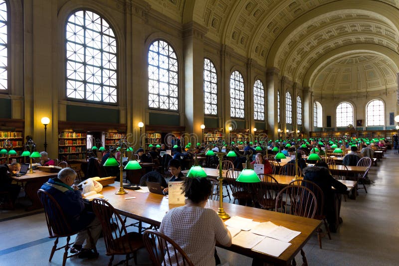Boston Public Library editorial photo. Image of intelligence - 19132651