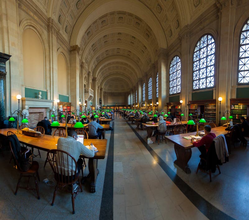The Boston Public Library editorial photography. Image of instruction ...