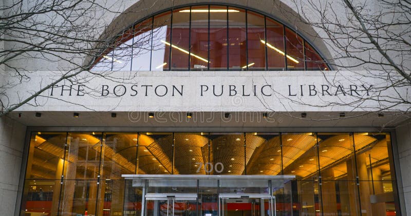 The Boston Public Library - BOSTON , MASSACHUSETTS - APRIL 3, 2017 ...