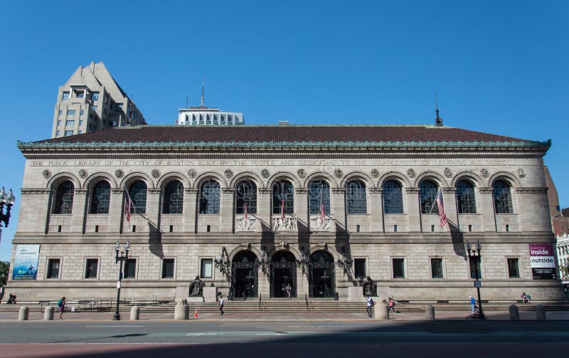 Boston Public Library editorial stock image. Image of attraction - 97042819