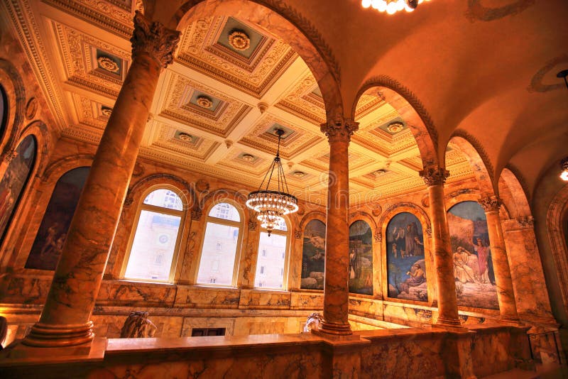 Boston, Public Library Facing Copley Square Editorial Photo - Image of ...