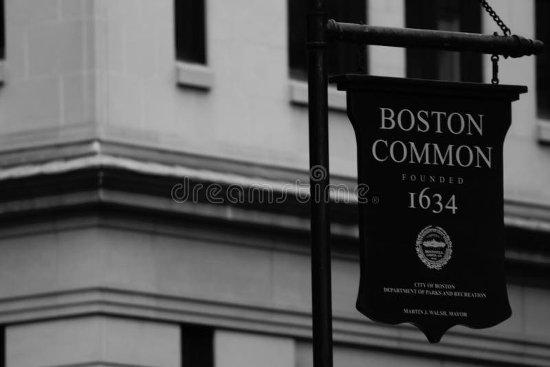 Boston Common sign stock image. Image of traditional - 88588719