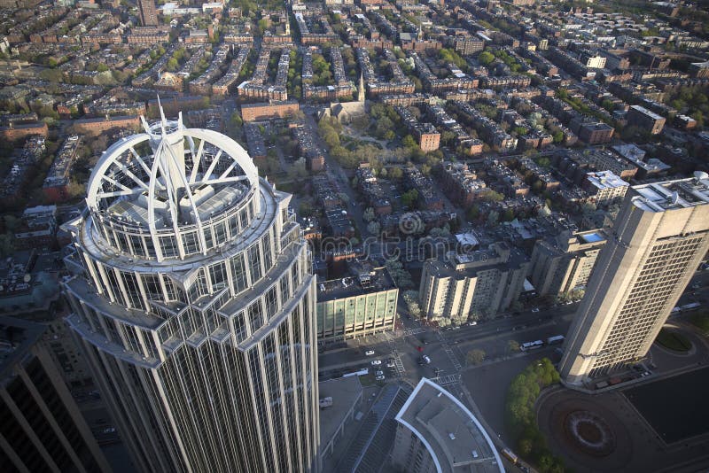 Boston S Panoramic View As it is Seen from Prudential Tower Stock Image ...