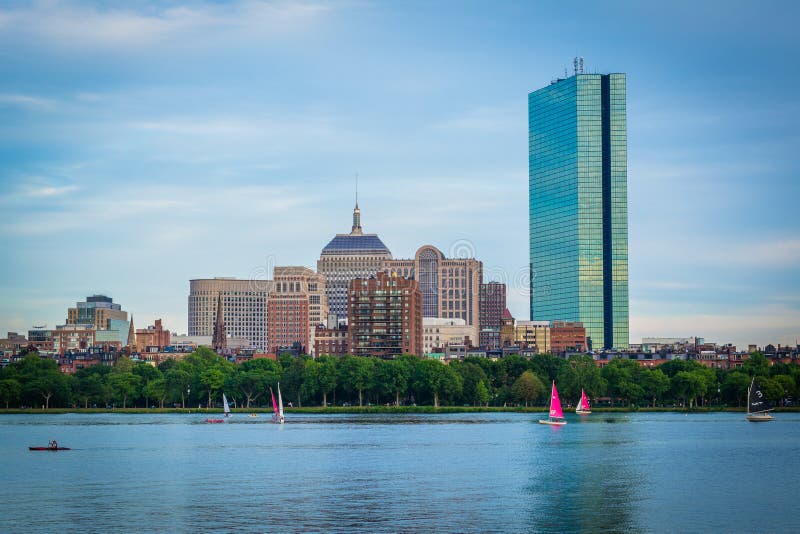 The Boston Skyline and Charles River, Seen from Cambridge ...