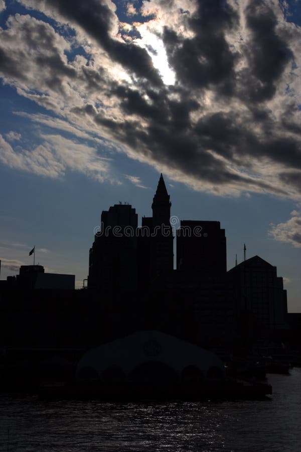 Boston Skyline, Inner Harbor, USA Stock Photo - Image of architecture ...
