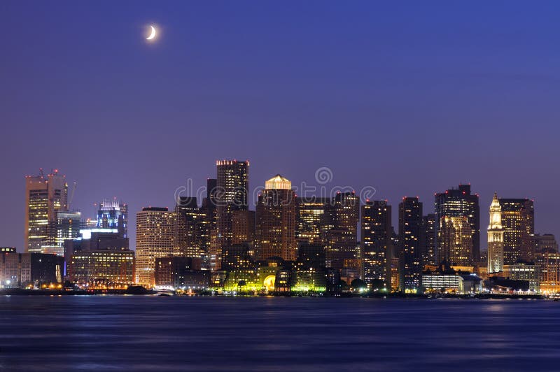 Boston skyline stock photo. Image of crest, architecture - 17553964