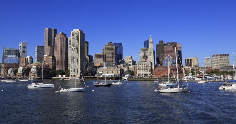 Boston skyline, USA editorial photo. Image of boston - 75641706