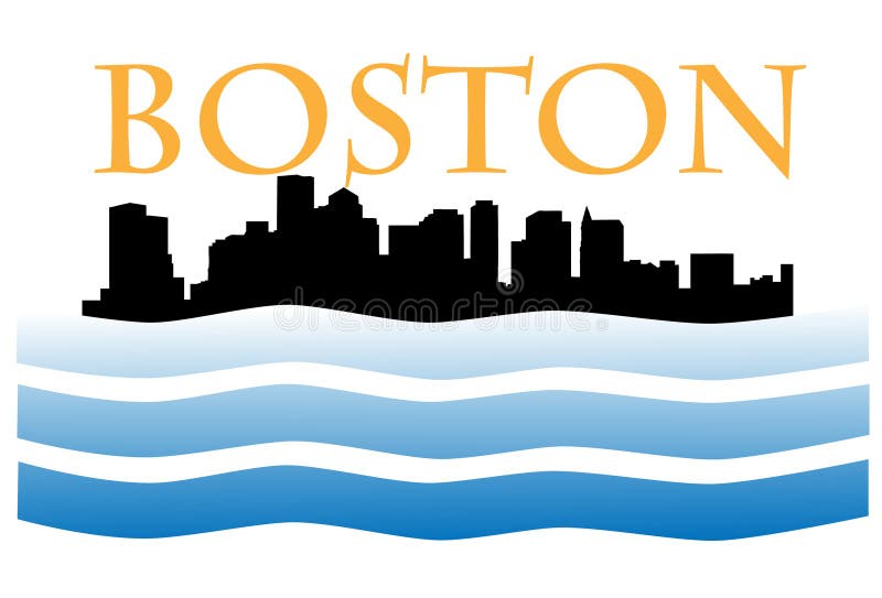 Boston skyline W stock vector. Illustration of boston - 19952408