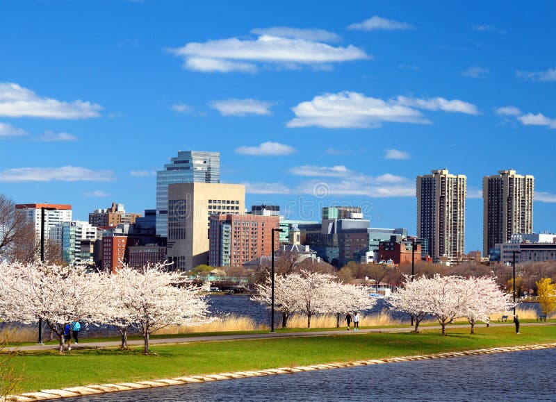 Boston waterfront stock image. Image of towers, pano - 25718371
