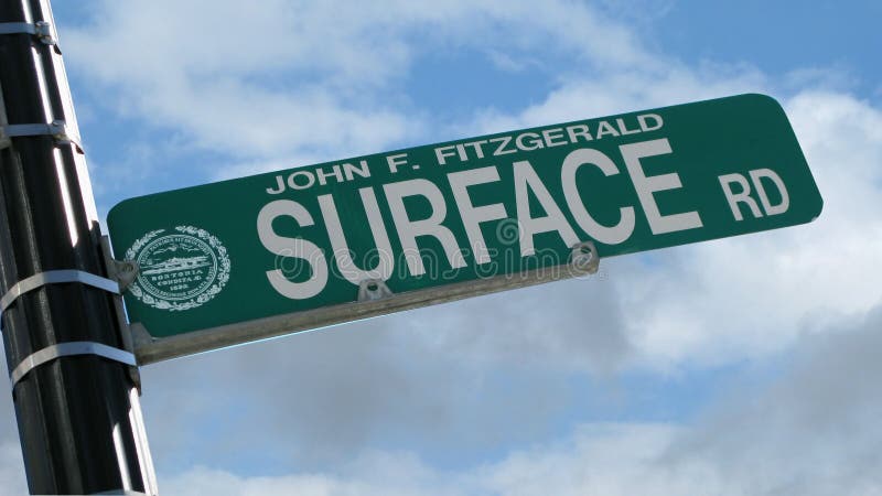Boston street sign stock image. Image of downtown, fitzgerald - 12187217