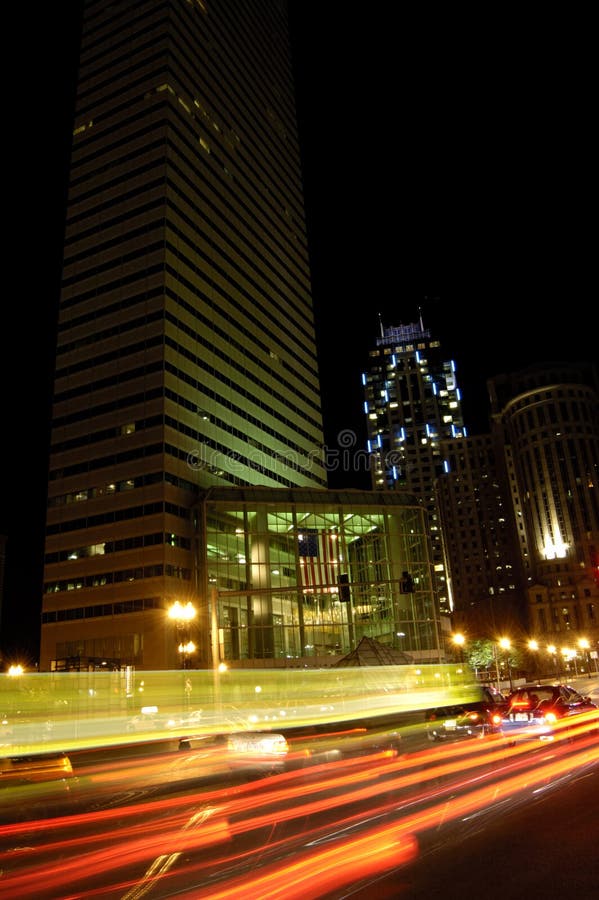 Boston streets at night stock image. Image of holiday - 3180775