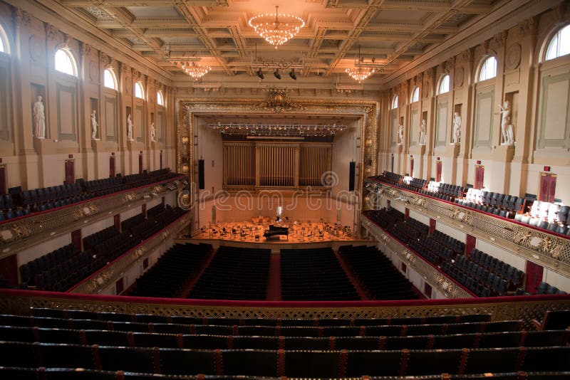 Boston Symphony Hall stock photo. Image of orchestra - 26128830