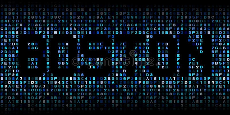 Boston Text on Hex Code Illustration Stock Illustration - Illustration ...