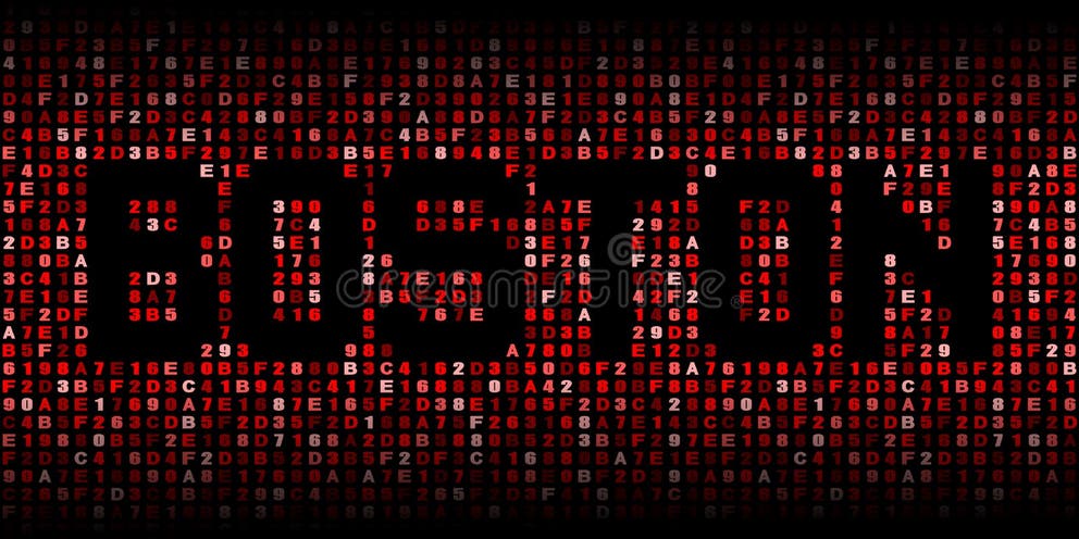 Boston Text on Hex Code Illustration Stock Illustration - Illustration ...