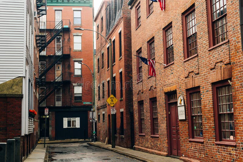 BOSTON, USA - October, 2019 Little Italy in Boston Editorial ...