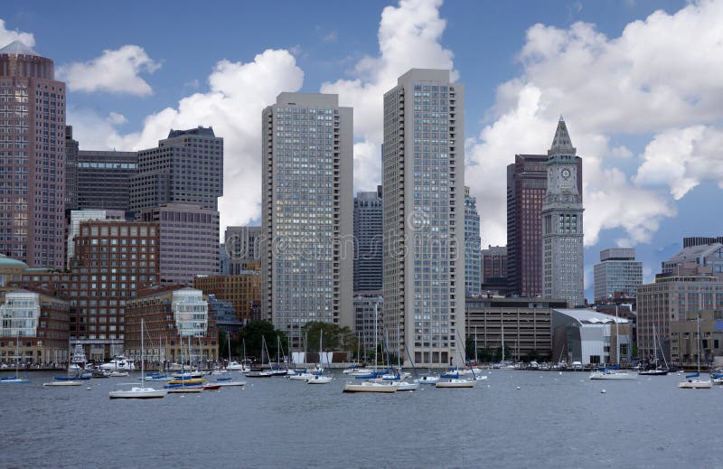Boston view stock image. Image of boston, business, center - 14252927