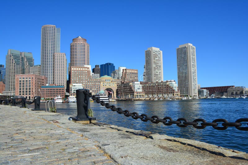 Boston stock photo. Image of district, chain, wharf, water - 42472568