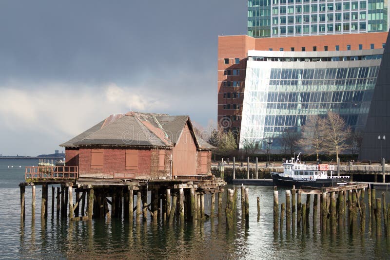 Boston Wharf stock image. Image of city, massachusetts - 40266327