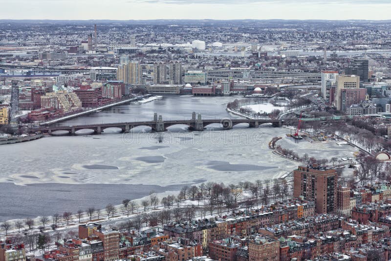 Boston in the Winter stock photo. Image of landmark, massachusetts ...