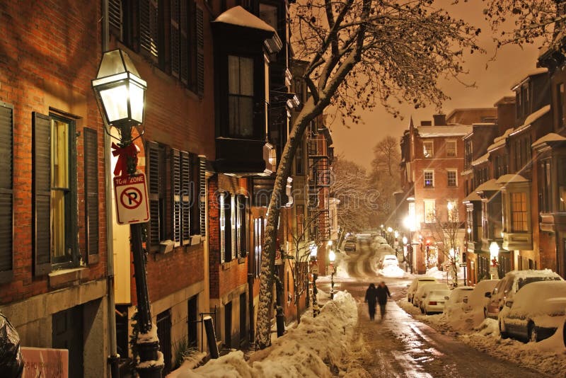 Boston Winter editorial stock image. Image of architecture - 72386579