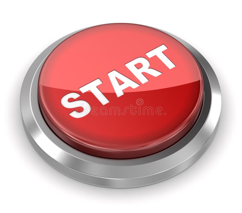 Botón - comienzo stock de ilustración. Ilustración de ordenador - 108520816