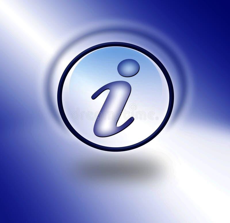 Icono Del Bot?n De La Informaci?n De Sistema De La Web Stock de ...