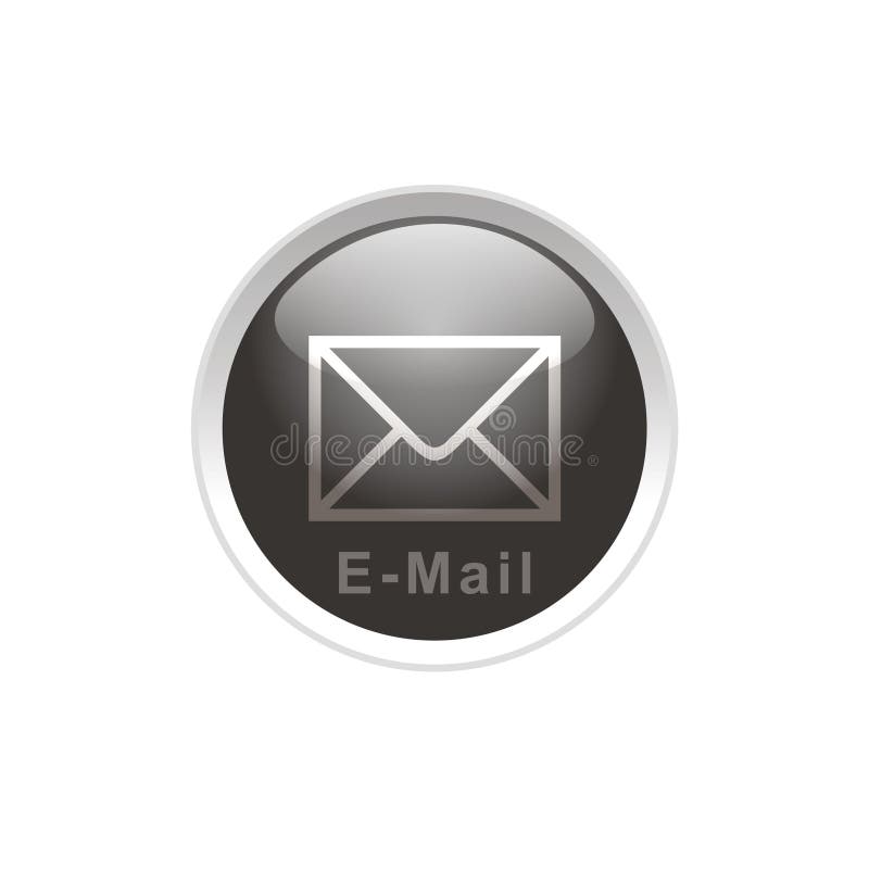 Botón del email stock de ilustración. Ilustración de email - 718437