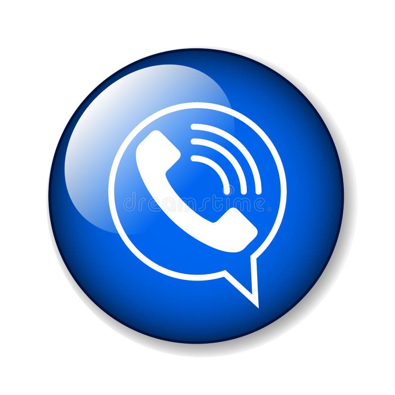 Botón Del Icono De La Llamada De Teléfono Stock de ilustración ...