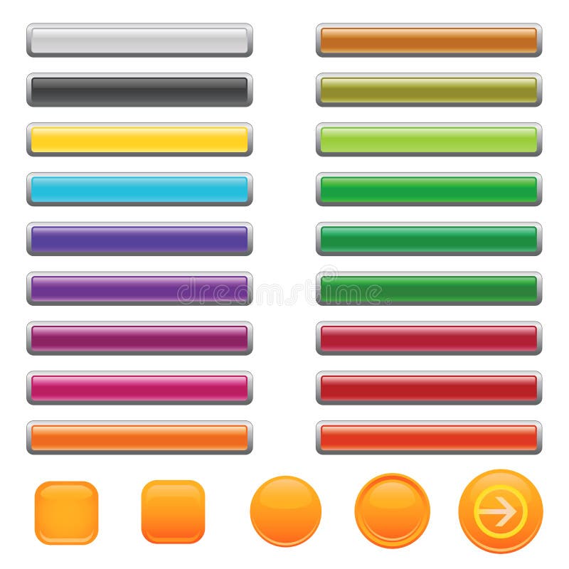 Botón del Web site ilustración del vector. Ilustración de forma - 5322297