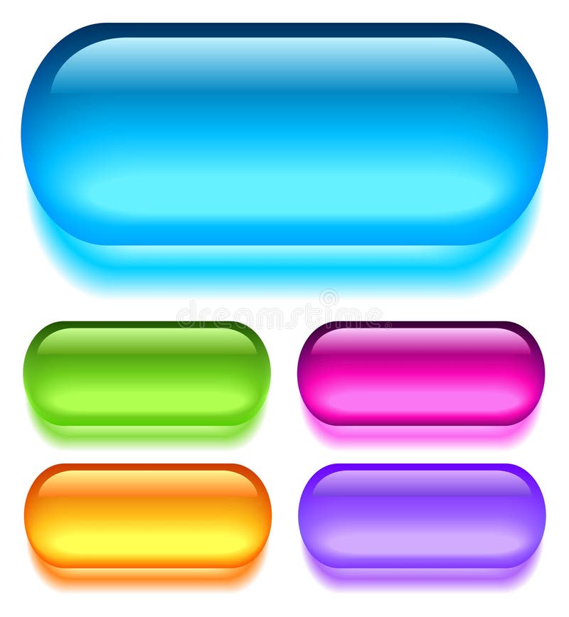 Botones rectangulares ilustración del vector. Ilustración de ...