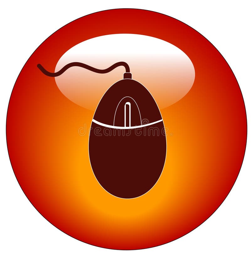 Botón O Icono Del Web Del Ratón Ilustración del Vector - Ilustración de ...