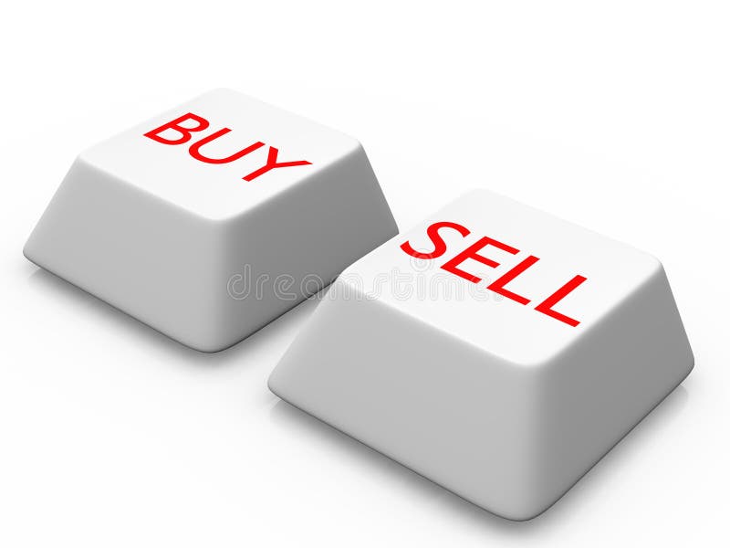 Botón Para Comprar Y Vender Stock de ilustración - Ilustración de ...