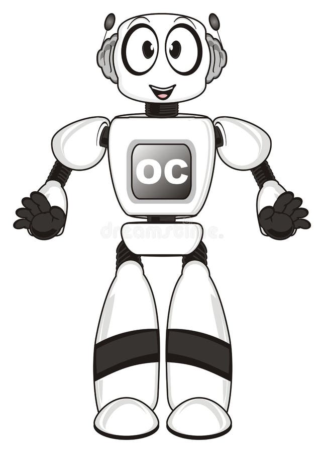 Bot and OC stock illustration. Illustration of cyborg - 95759286