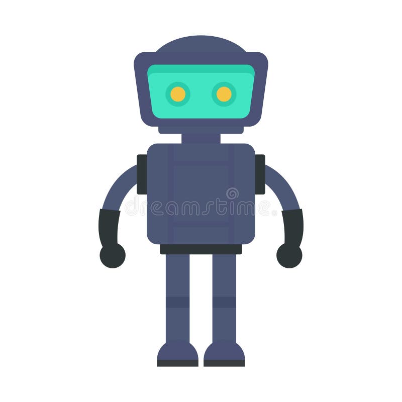 Bot Robot Icon, Simple Style Stock Vector - Illustration of customer ...