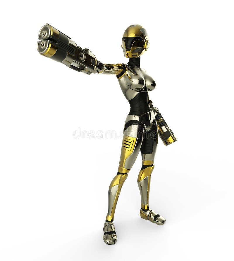 Bot soldier attack stock illustration. Illustration of fashion - 39842964