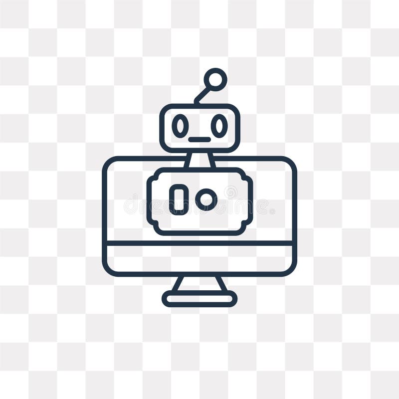 Artificial Intelligence Vector Icon Isolated on Transparent Back Stock ...