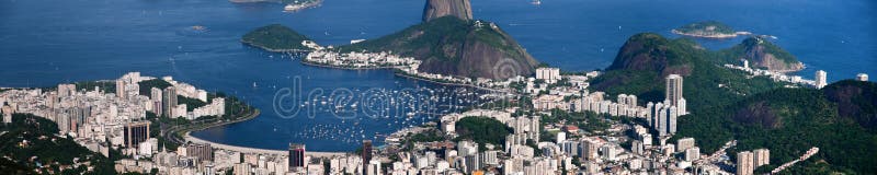 Botafogo Bay in Rio De Janeiro Stock Photo - Image of panoramic ...