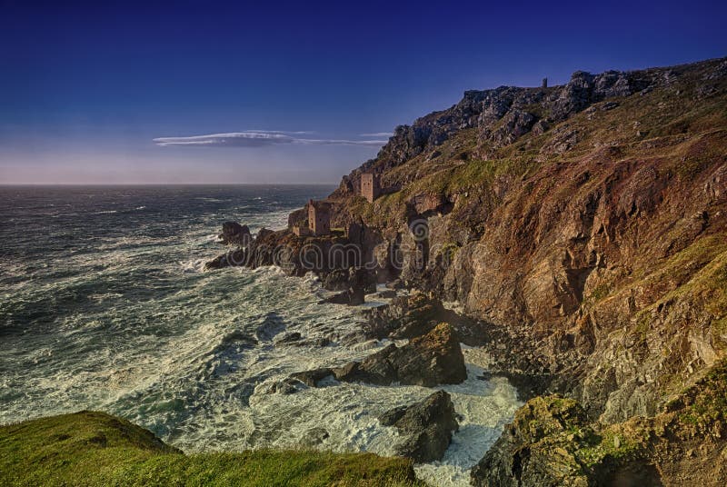 Botallack tin mine stock photo. Image of coast, building - 36911226