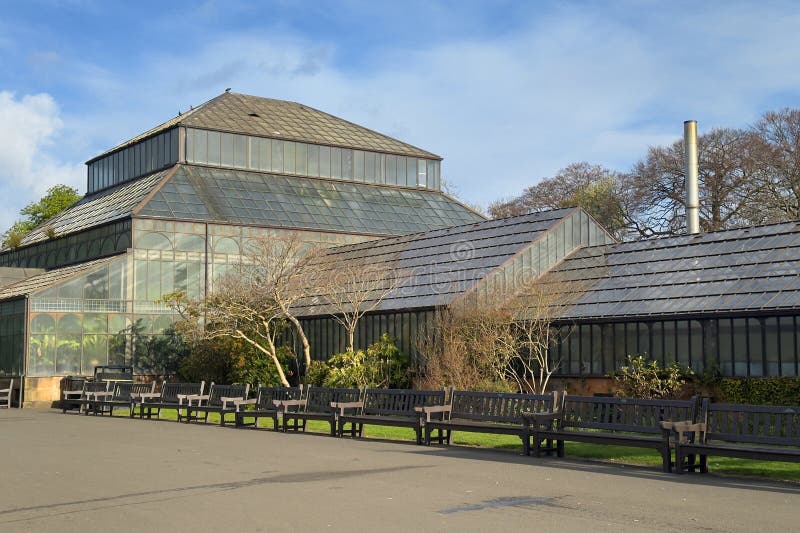 Botanic Gardens Glasshouse during Spring in Glasgow Stock Image - Image ...