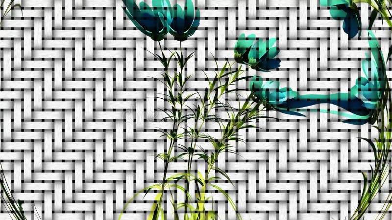 Botanical Art Flowers Digital Rendering Stock Illustration ...