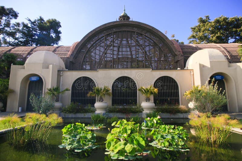 Botanical Building with Reflections, San Diego Editorial Image - Image ...