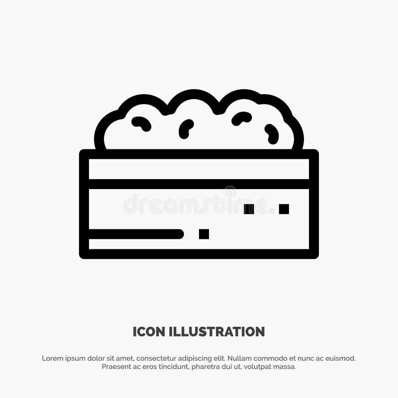 Botanical, Bush, Garden, Plant Line Icon Vector Stock Vector ...