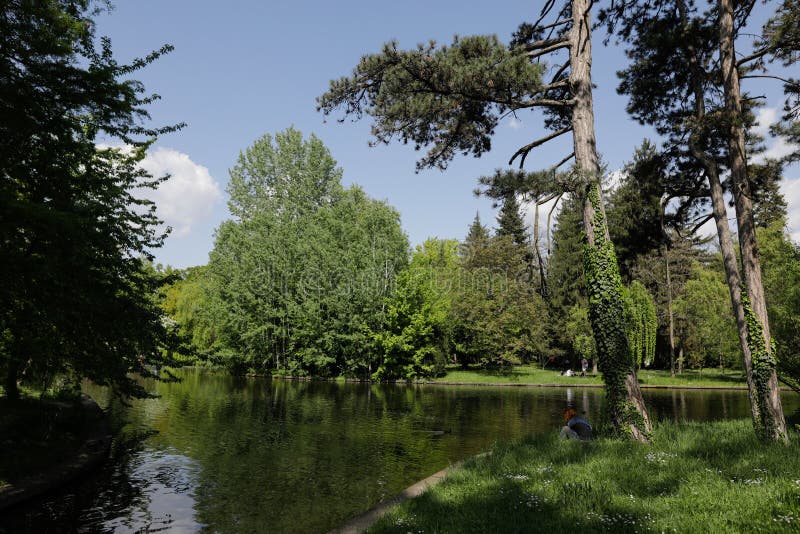 Botanical Garden of Bucharest on a Sunny Spring Day Stock Photo - Image ...