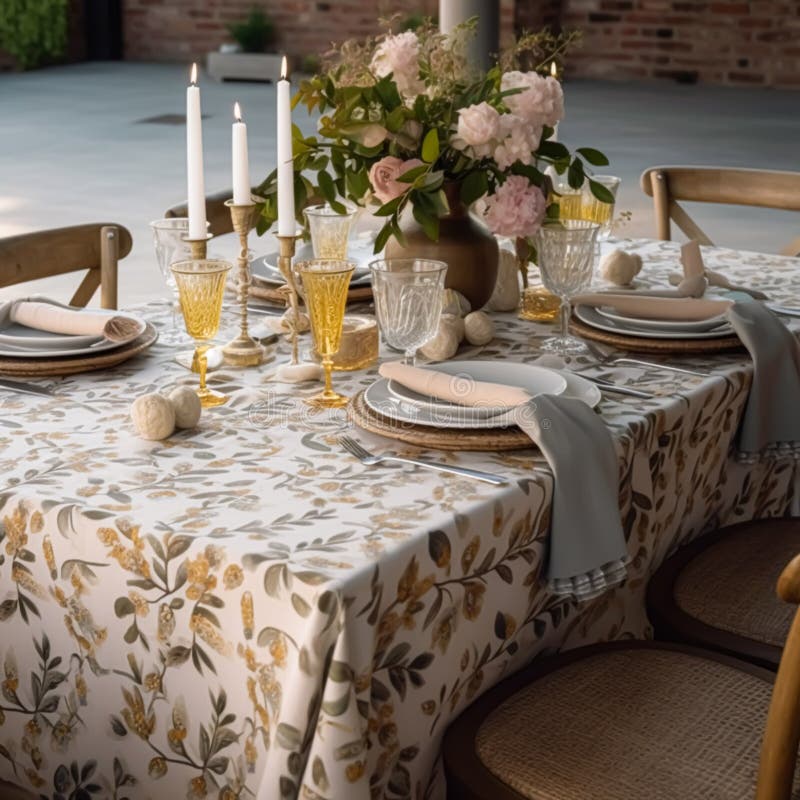 Botanical Holiday Tablescape, Outdoor English Country Table Setting ...