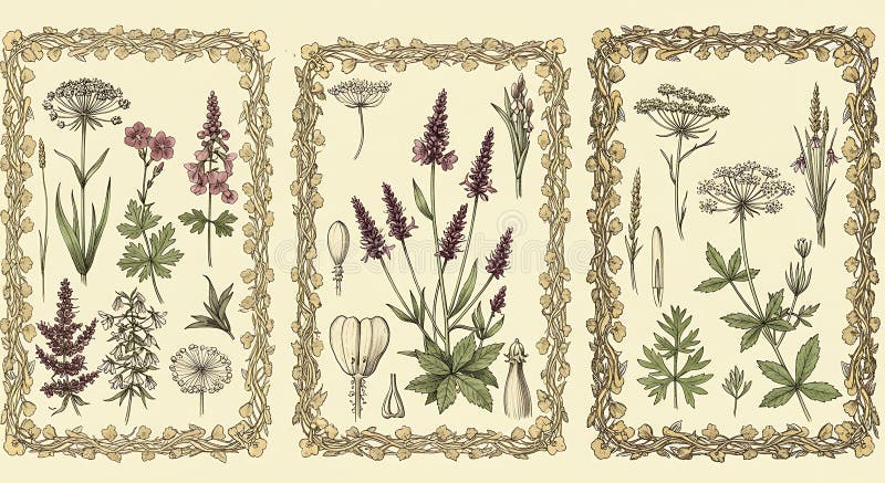 Historical Botanical References Stock Illustrations – 8 Historical ...