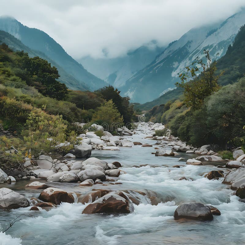 Botanical and Lake View in Nature Stock Photo - Image of scenic ...