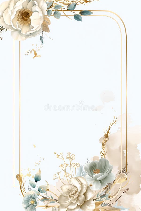 Botanical Oval Frame. the Muted Color Palette and Delicate Lines Stock ...