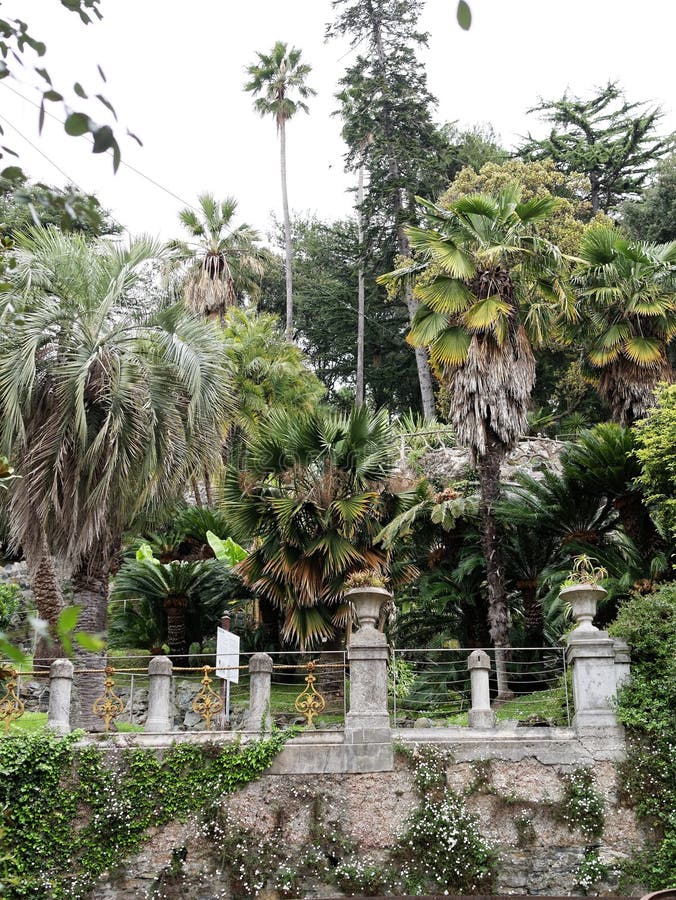 The Botanical Park of Villa Rocca in Chiavari Stock Photo - Image of ...